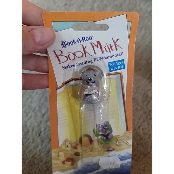 Book-A-Roo | Toys | Vintage Book A Roo Mouse Reading Book Mark Bookmark ...
